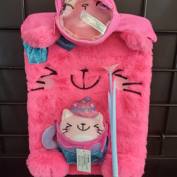 Claire's | Art | Cute Fuzzy Cat Sketch Pad With A Cat Slap Bracelet And ...